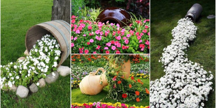 How To Make Your Garden With A Spilling Flower Display