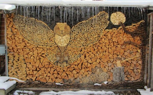 15 Brilliant Stacked Firewood Designs