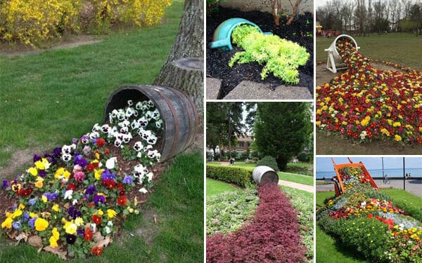 Add Some Magic To Garden with Spilled Flower Pots
